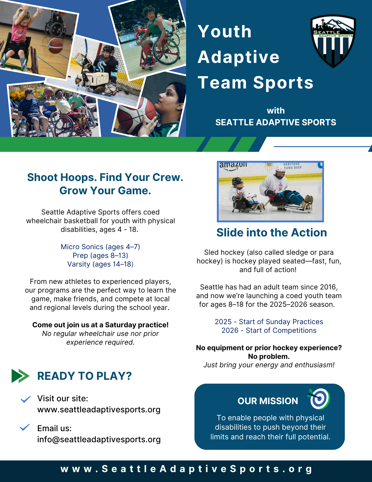 Youth Sports - Seattle Adaptive Sports